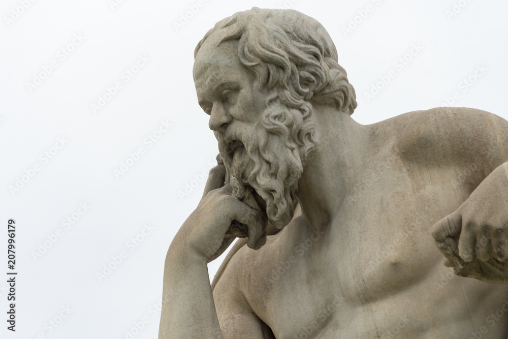 classic statue of Socrates Stock Photo | Adobe Stock