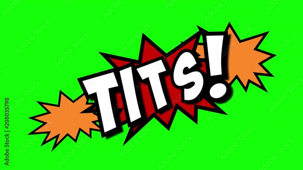 A Comic Strip Speech Cartoon Animation With An Explosion Shape Words
