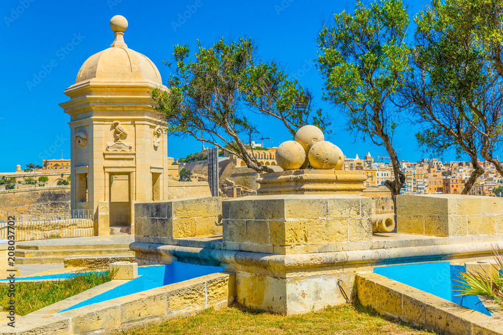 Gardjola gardens in the maltese town Senglea Stock Photo | Adobe Stock