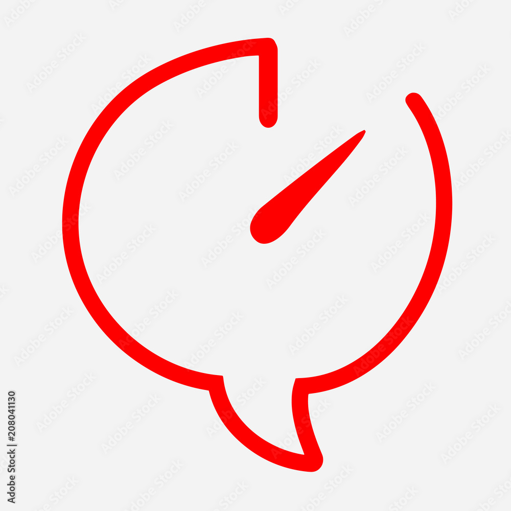 Chat Icons Red