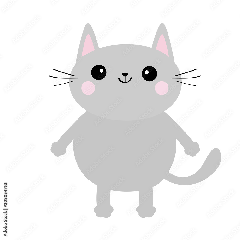 Cute Cartoon Animals With Mustaches
