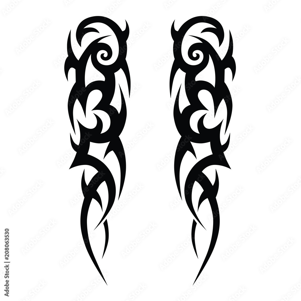 Tattoo tribal vector. tattoos ideas sleeve designs – tribal tattoo ...