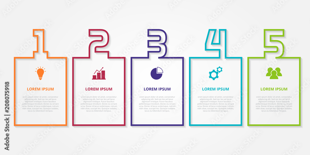 Infographic template for business, education, web design, banners ...