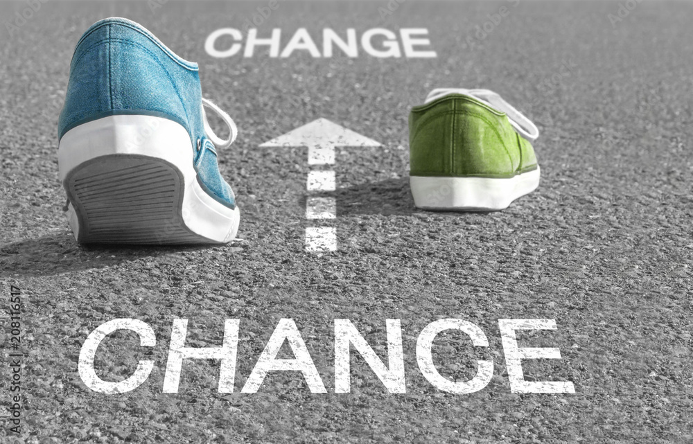 Chance zur Veränderung - Chance to Change Stock-Foto | Adobe Stock