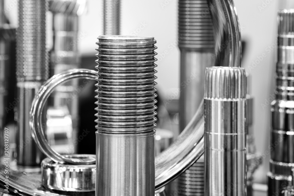 Many types of metal details industrial design background, industrial ...