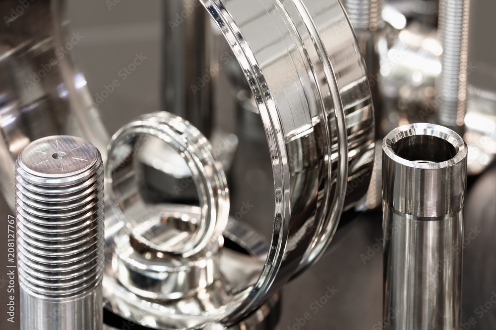 Many types of metal details industrial design background, industrial ...