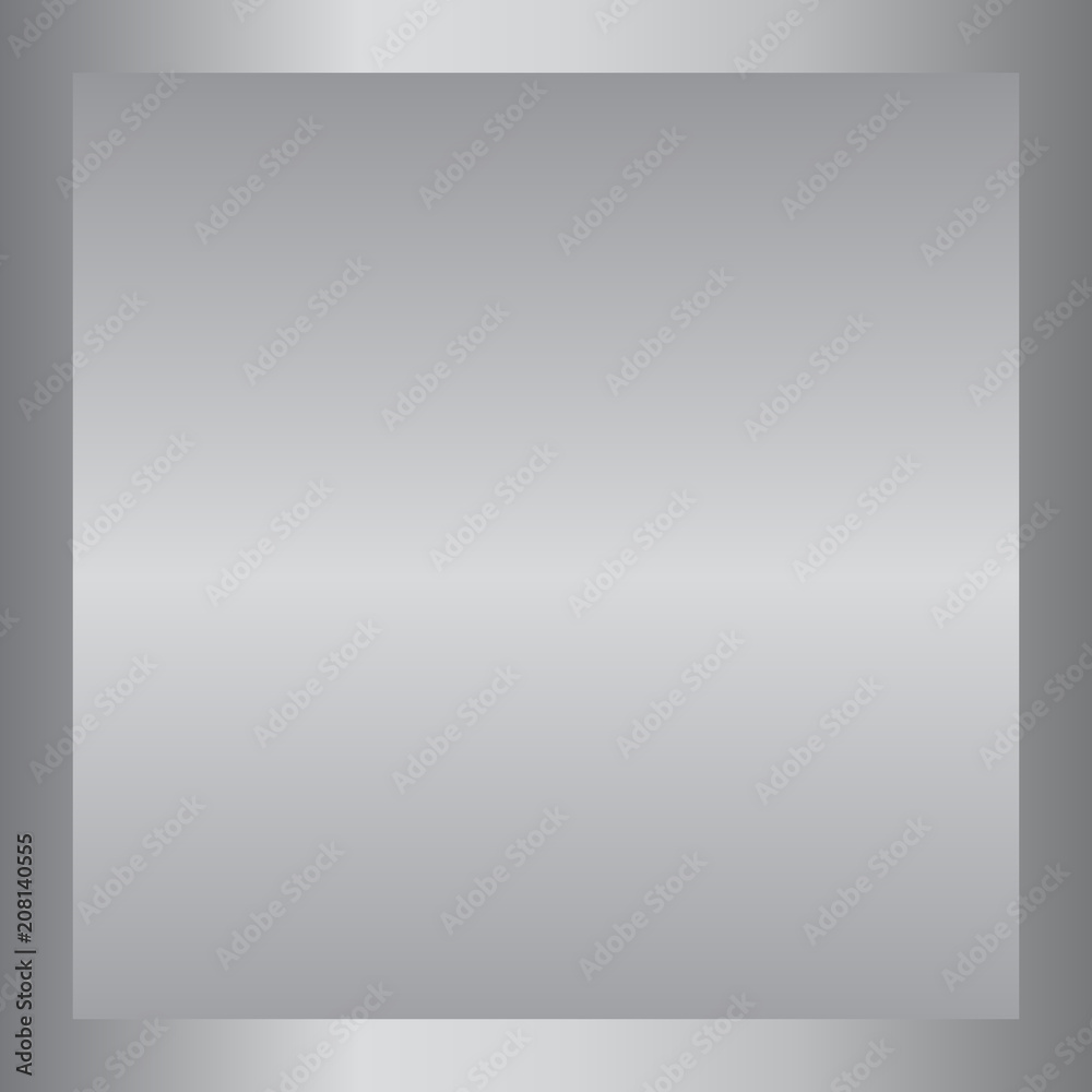 Silver gradient background. Silver design texture for ribbon, frame, banner. Abstract silver ...