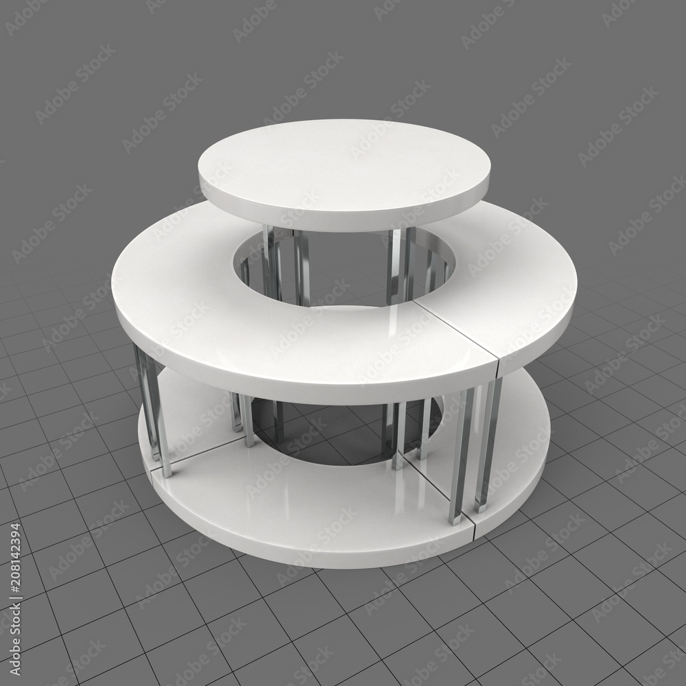 Tiered display table Stock 3D asset | Adobe Stock