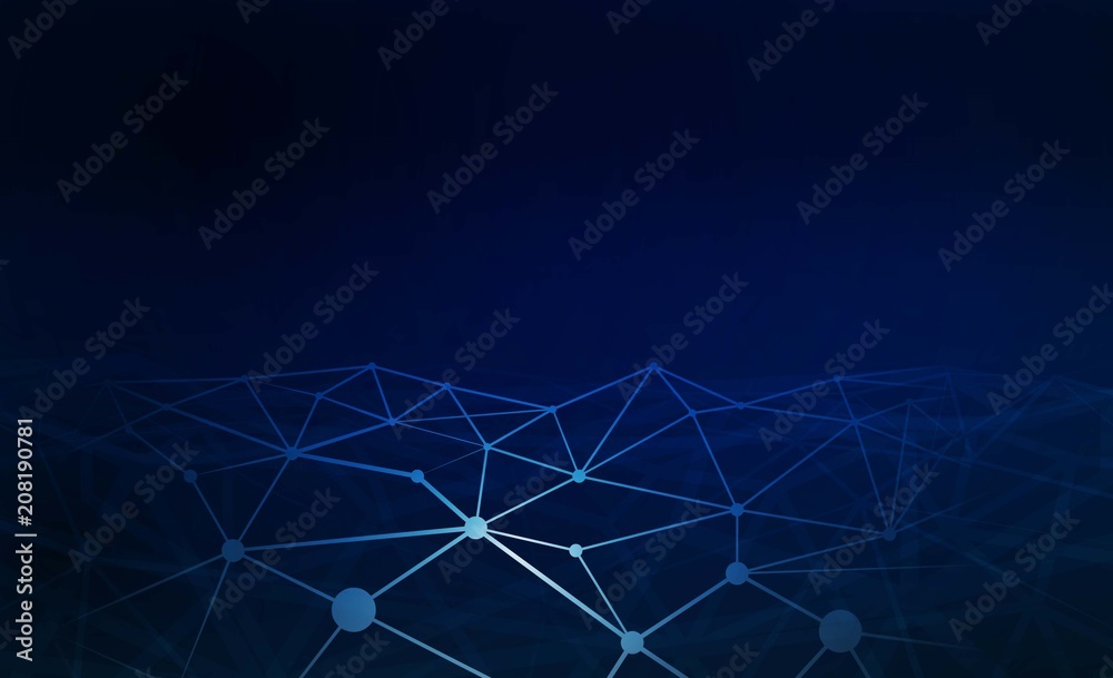 Blue light network background. Vector illustration. Stock Vector ...