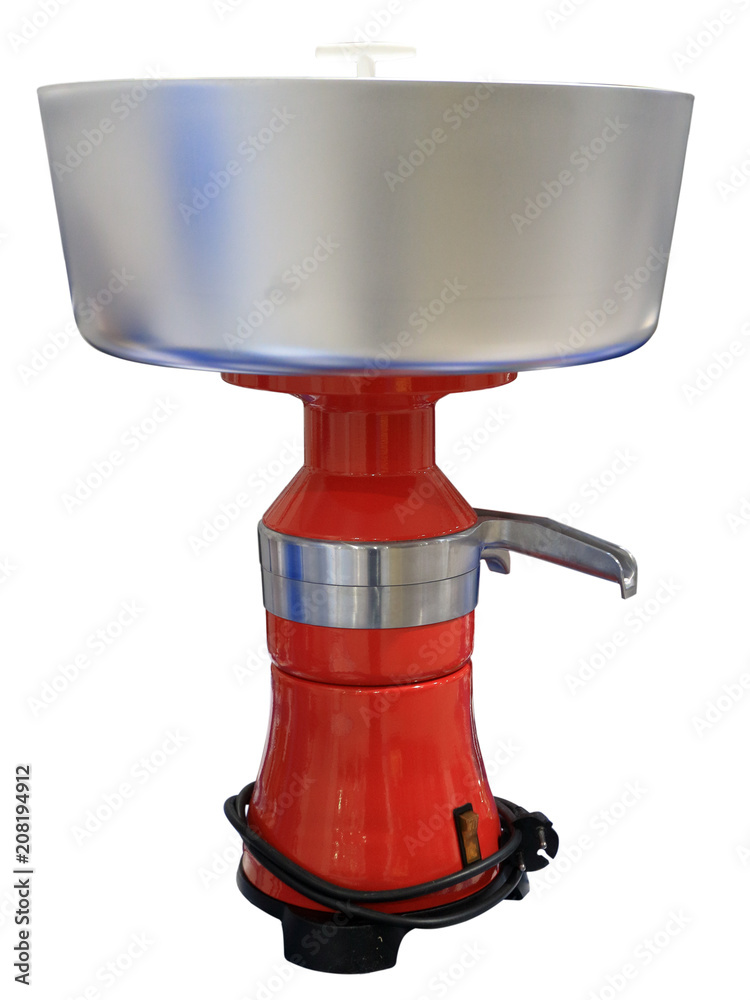 Milk separator. Apparatus for the separation of whole milk into cream ...
