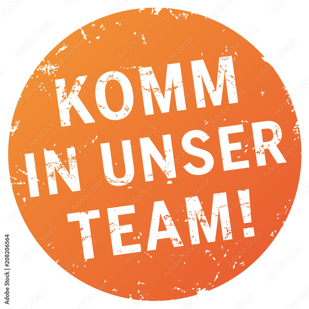 Button Komm in unser Team Stock-Vektorgrafik | Adobe Stock