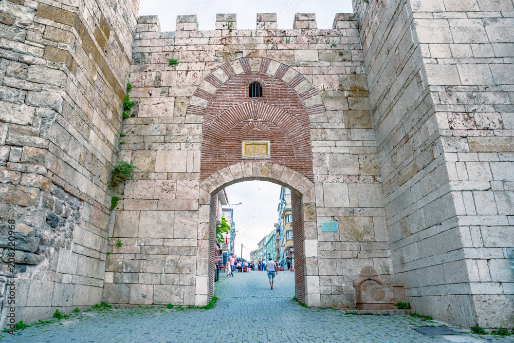 Entrance of Saltanat(sultanate)Gate of Bursa Castle in Bursa Turkey ...