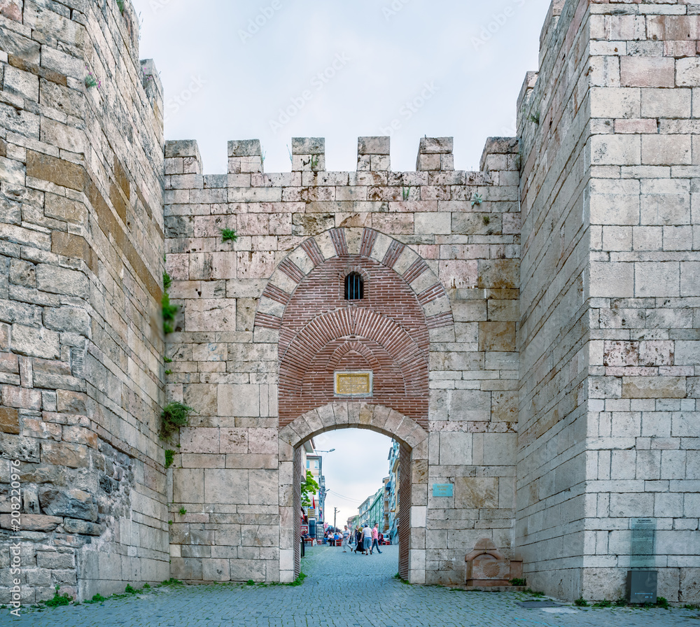 Entrance of Saltanat(sultanate)Gate of Bursa Castle in Bursa Turkey ...