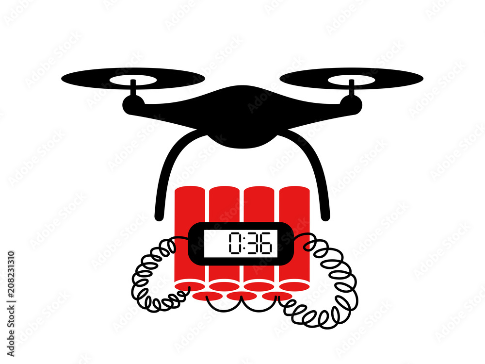 Drone with explosive bomb - technologically advanced device for killing ...