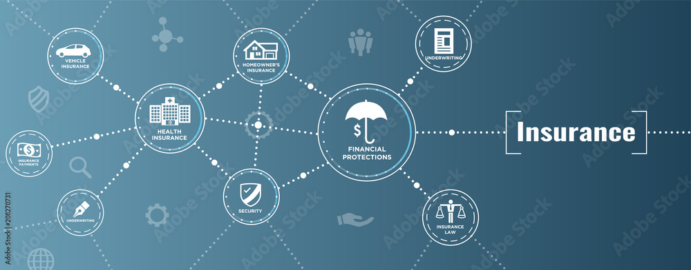 Insurance Web Header Banner - Covers homeowners, medical, life, and ...