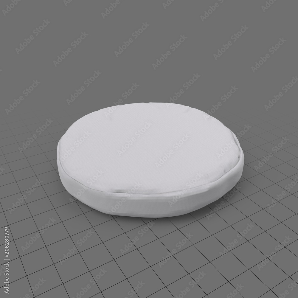 Round floor pillow Stock 3D asset | Adobe Stock
