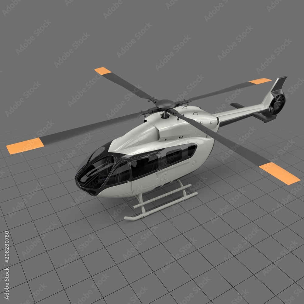 Helicopter Stock 3D asset | Adobe Stock