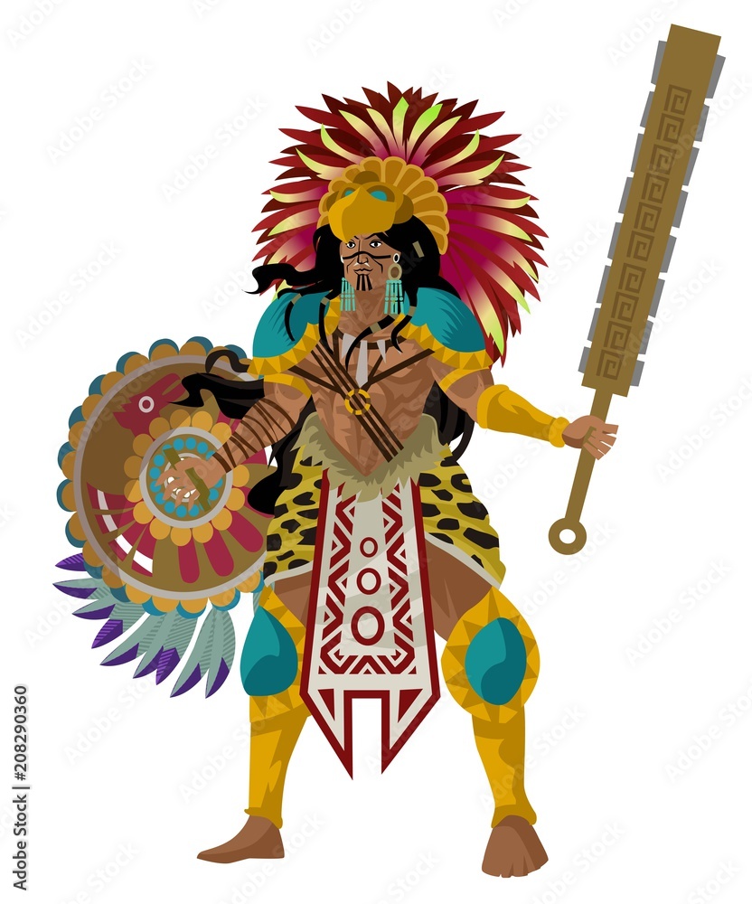 Aztec Warrior Clipart