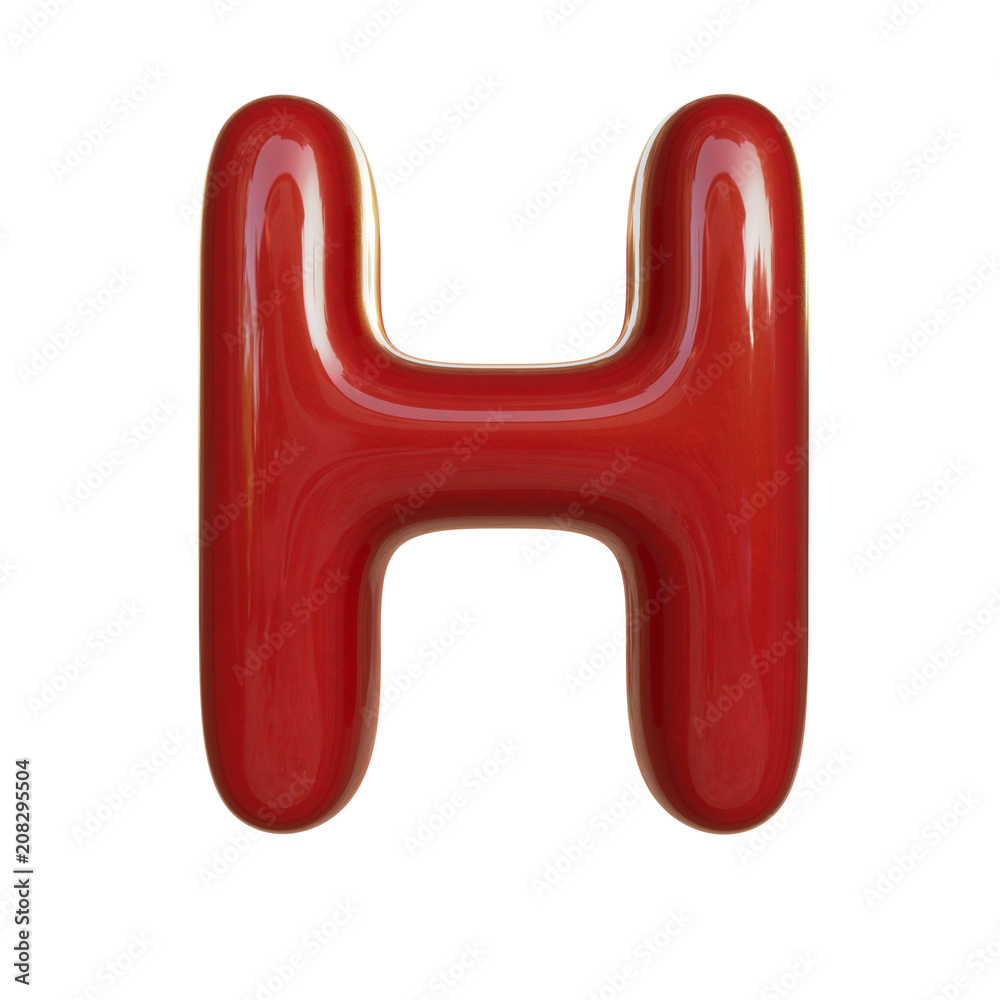 Bubble Letter H