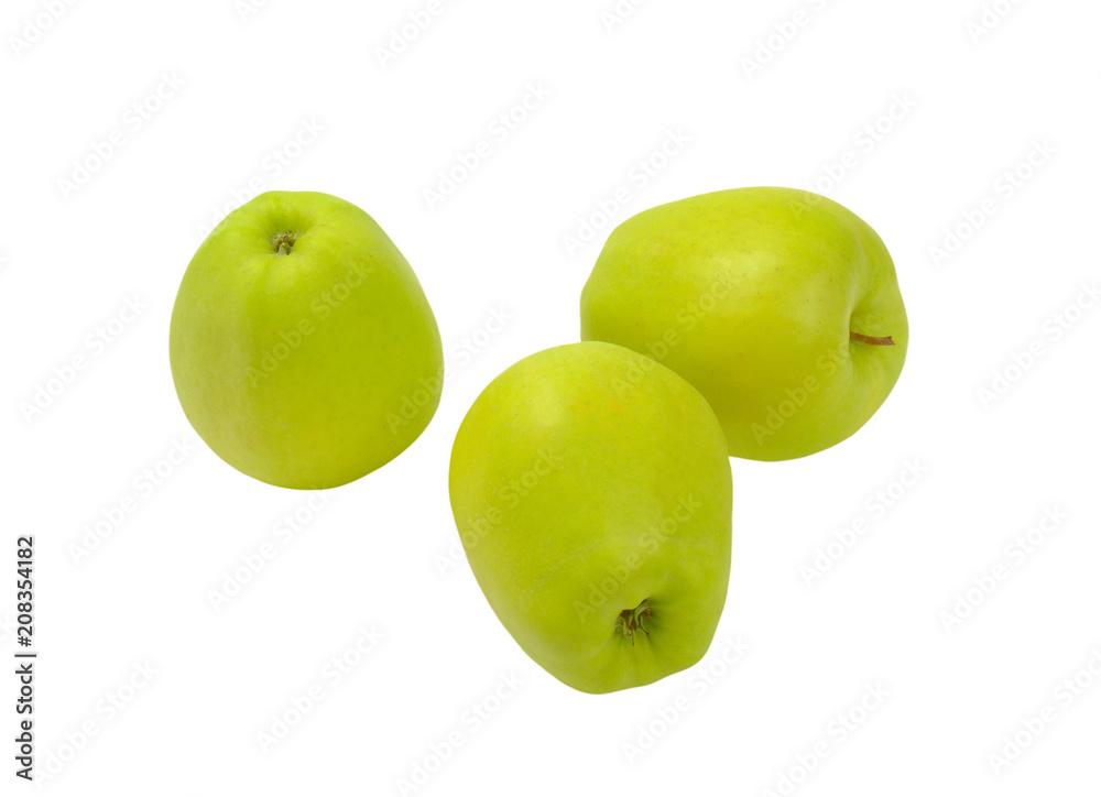 Three Green Apples