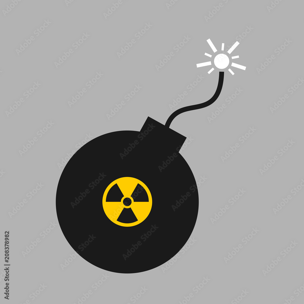 Nuclear and atomic bomb - weapon and exposive of mass destruction. Old ...