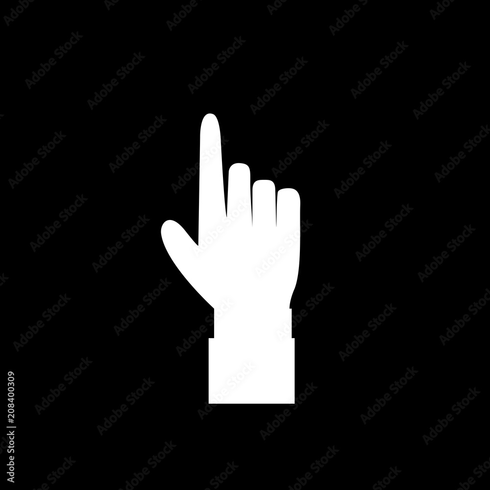 Hand Point Silhouette
