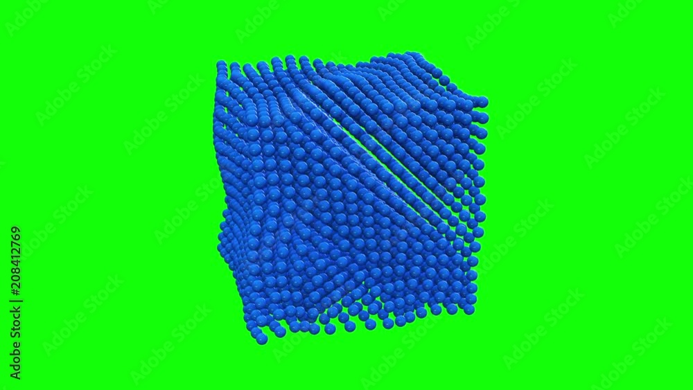 Different states of matter - solid 3d motion diagram. Set of matter ...