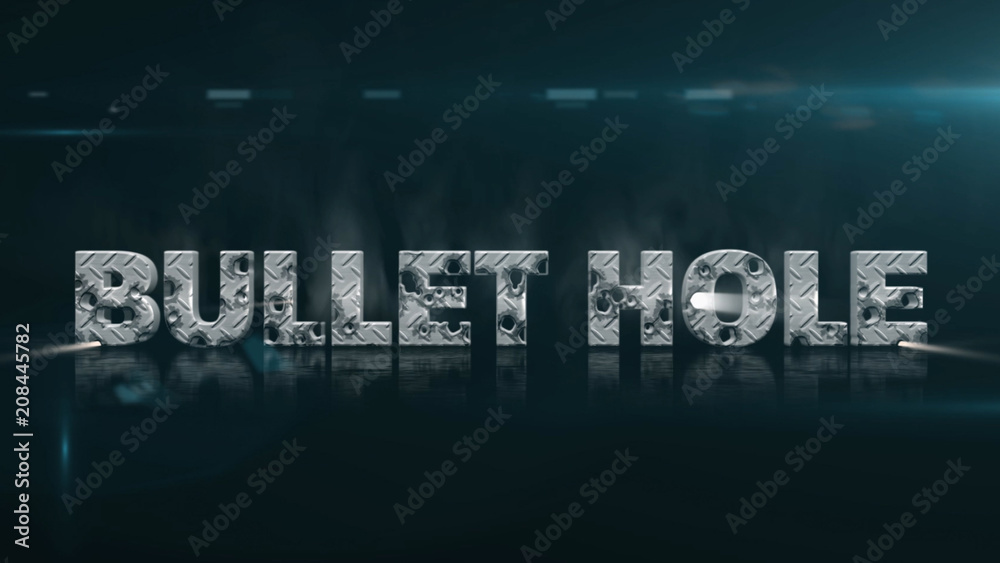 Bullet Hole Title Stock Template | Adobe Stock