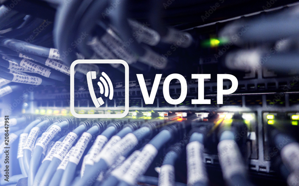 VOIP, Voice over Internet Protocol, technology that allows for speech ...