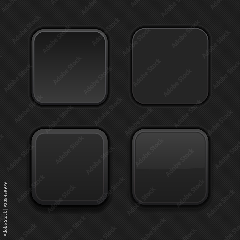 3d Square Button Psd