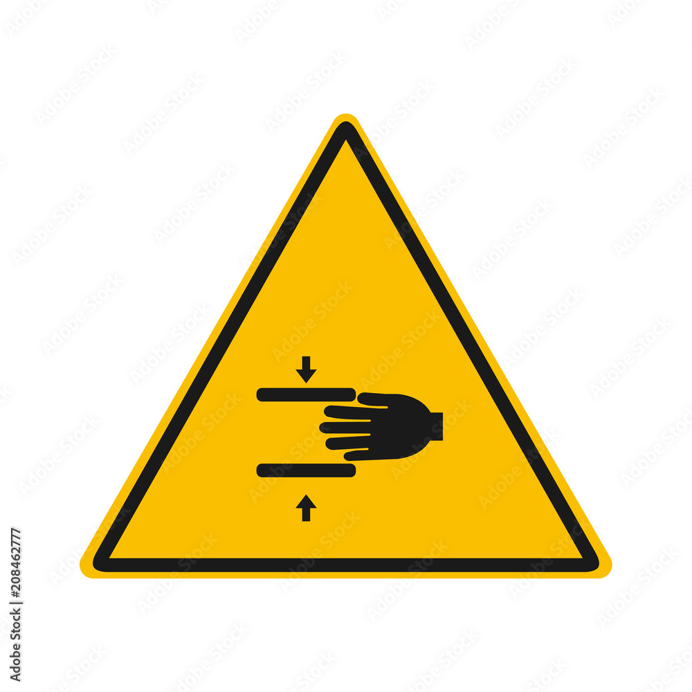 press warning vector sing Stock Vector | Adobe Stock