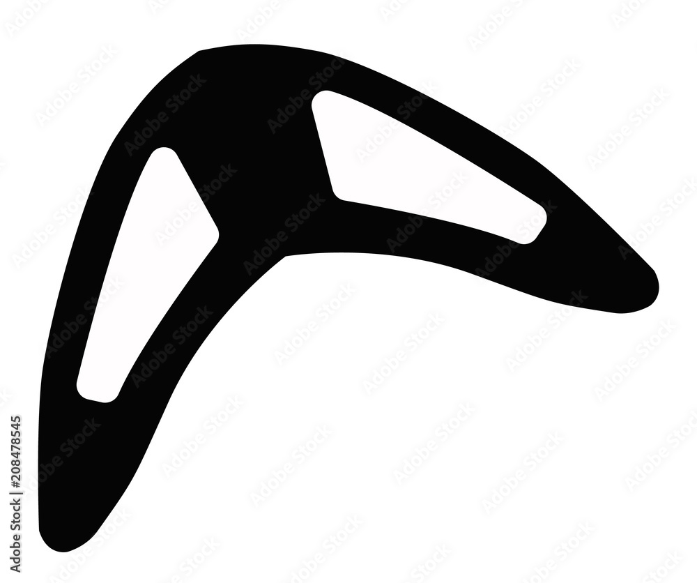 boomerang icon in trendy flat style on white background. boomerang ...