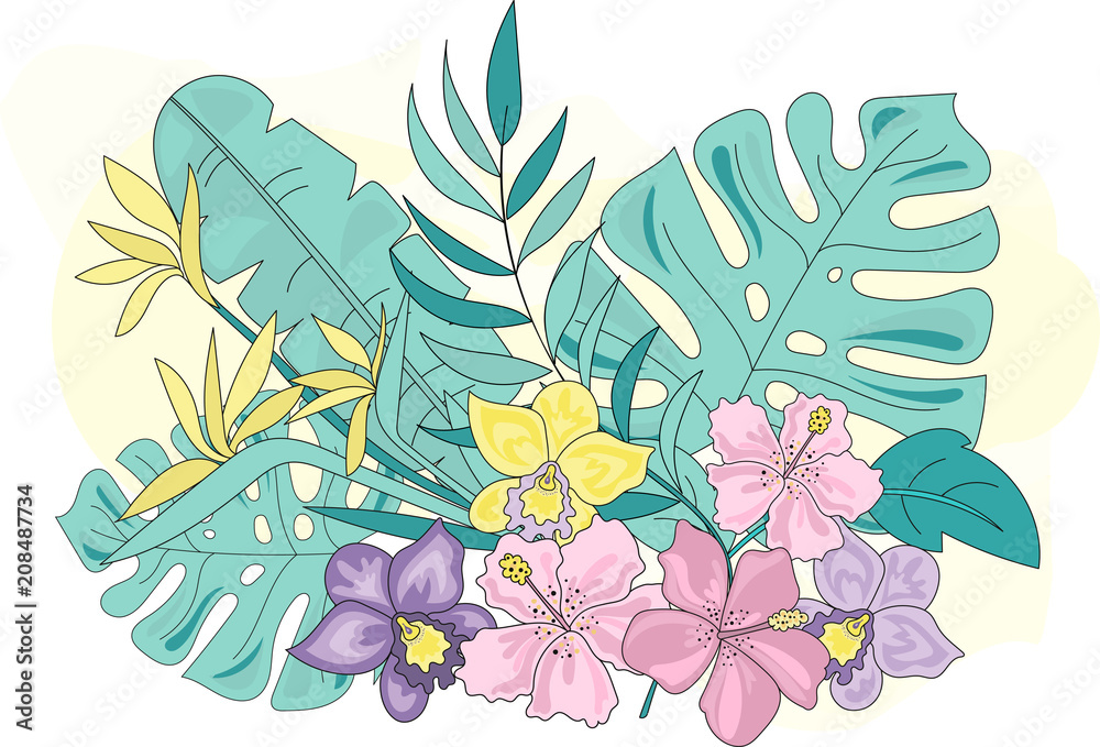 Ocean Flowers Drawings