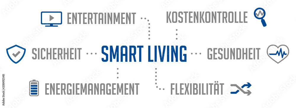 Infografik Smart Living Stock Vector | Adobe Stock