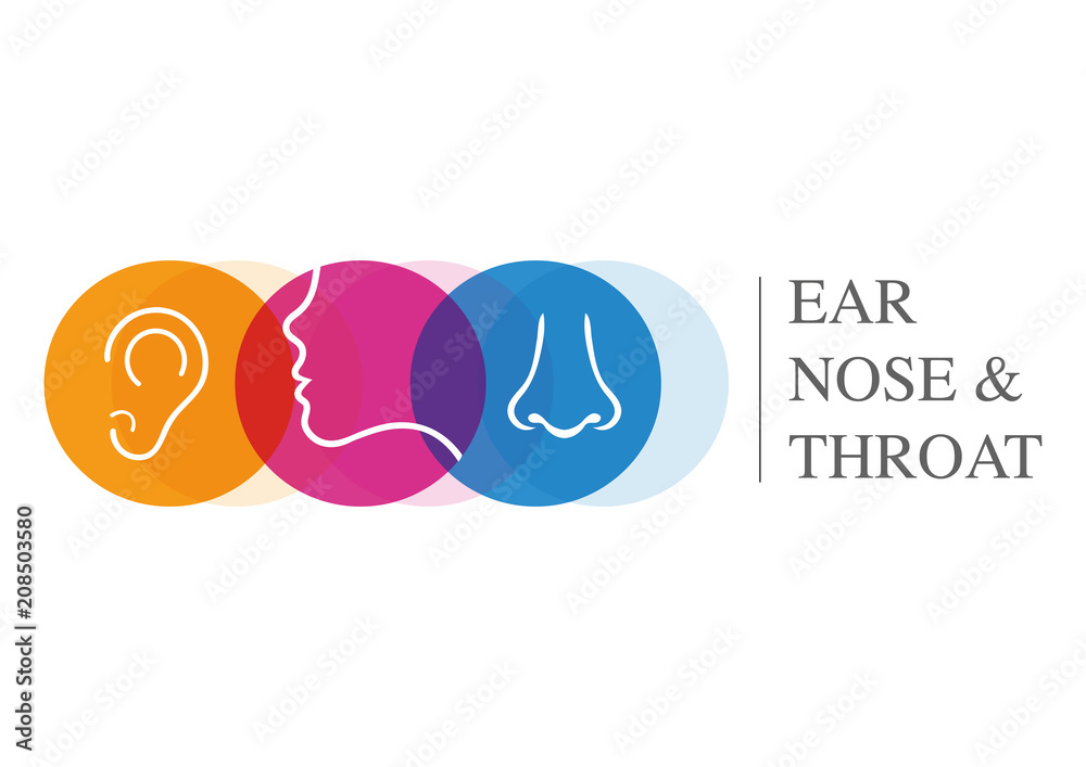 ENT logo template. Head for ear, nose, throat doctor specialists. logo ...