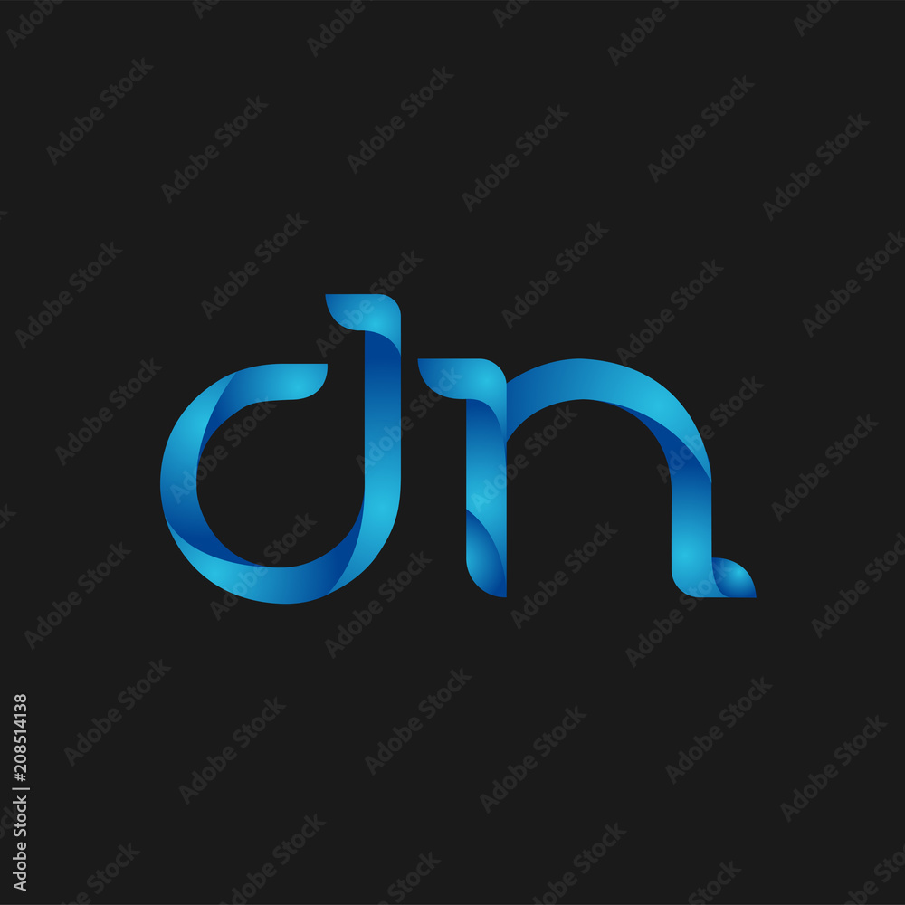 Initial Letter DN Logo Vector Design Stock Vector | Adobe Stock