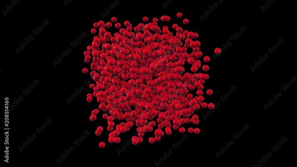 Different states of matter - liquid 3d motion diagram. Set of matter ...