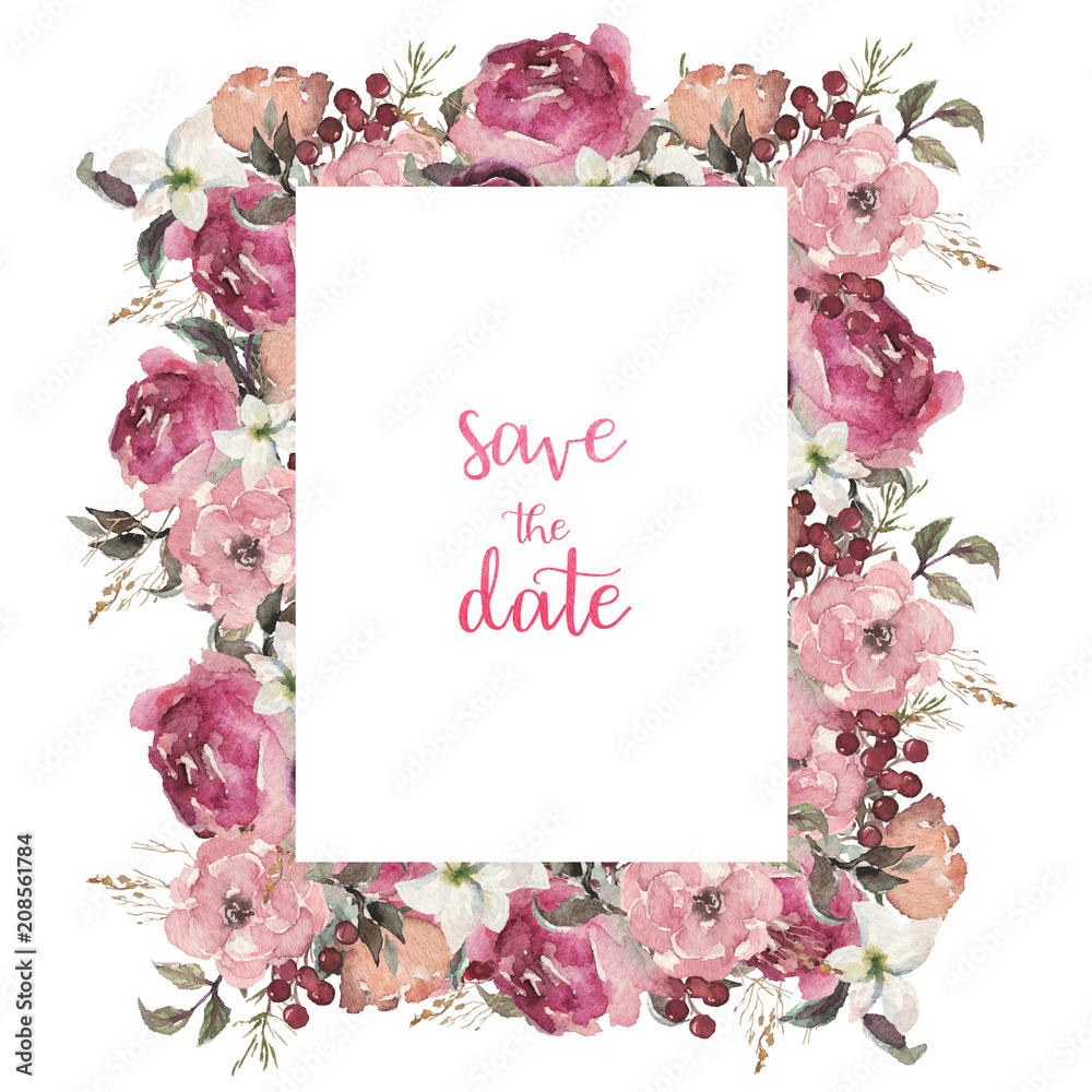 Pink Elegant Frame Clip Art