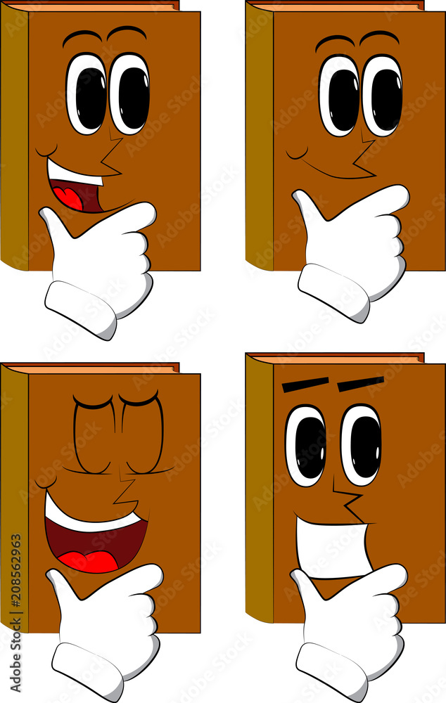 Happy Thinking Cartoon Face