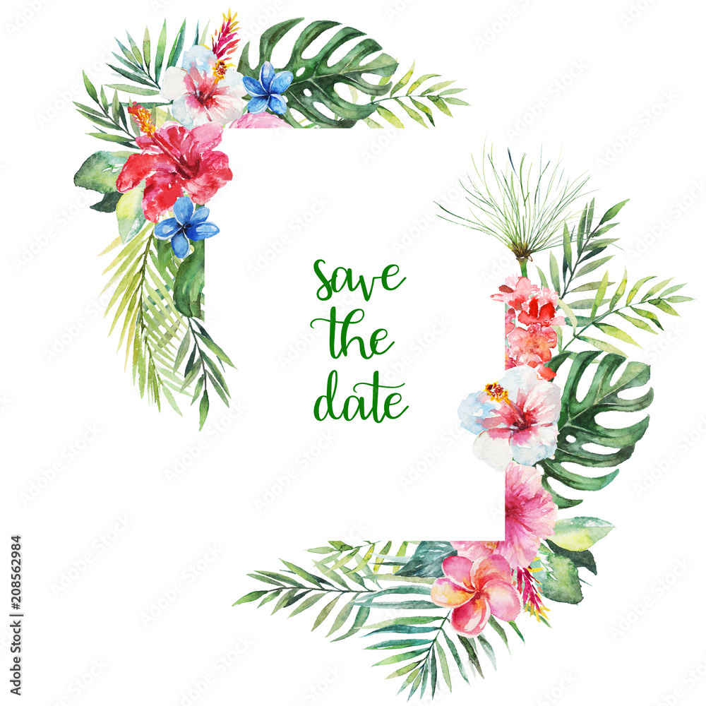 Exotic Flower Borders And Frames