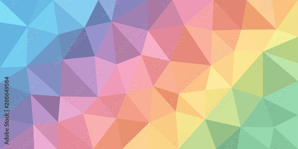 Colorful Low Poly Vector Background Stock Vector | Adobe Stock
