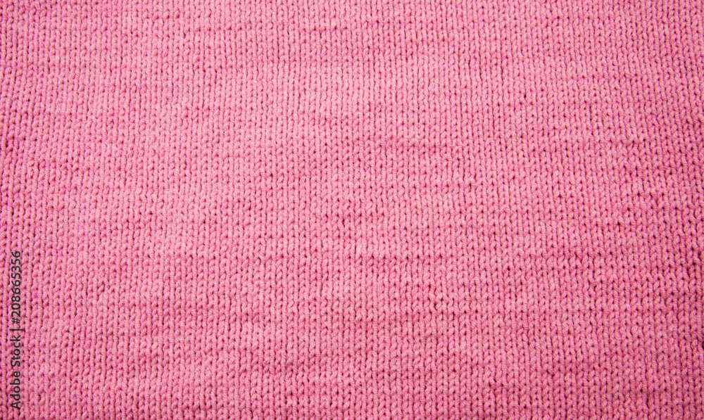 Pink knitted fabric background texture Stock Photo | Adobe Stock