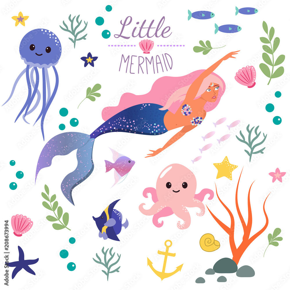 Octopus Little Mermaid