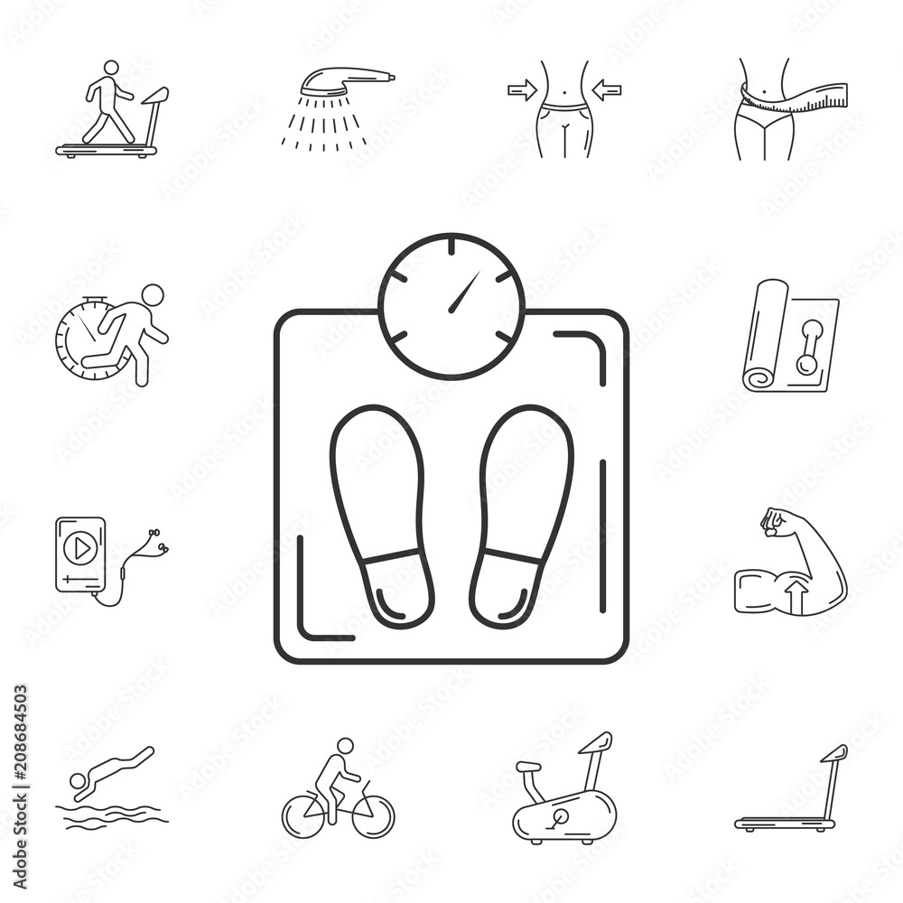 Human Scale icon. Simple element illustration. Human Scale symbol ...