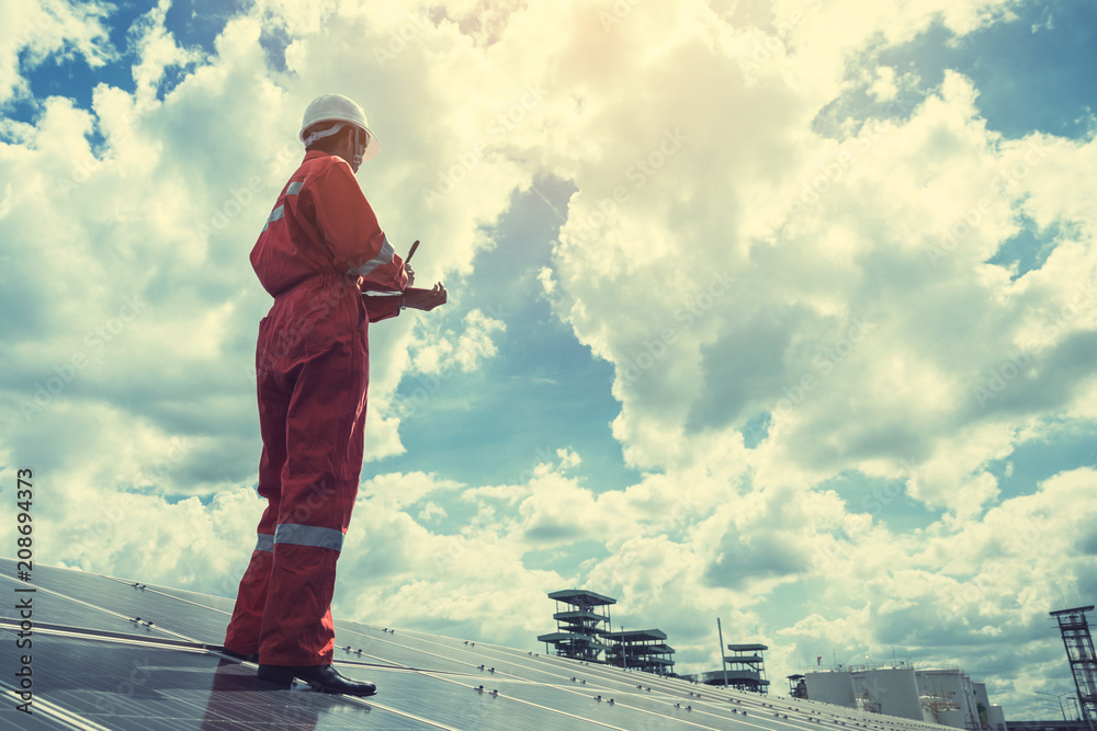 operation and maintenance in solar power plant ; engineering team ...