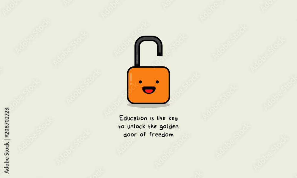 Education is the key to unlock the golden door of freedom motivational ...