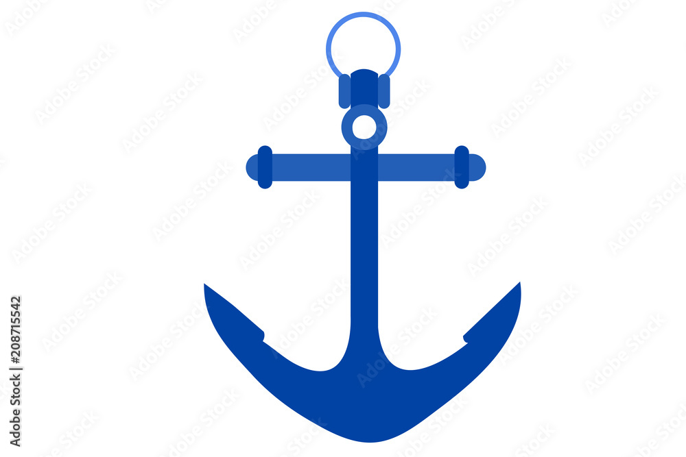 Fondo de anclas azules. Stock Vector | Adobe Stock