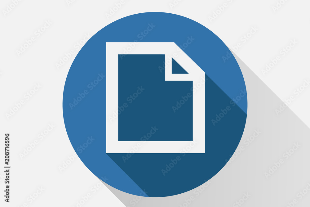 Icono azul de documento. Stock Vector | Adobe Stock