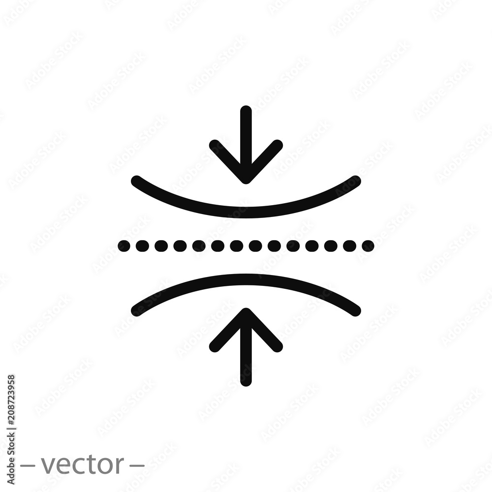 elastic icon, line sign - vector illustration eps10 Stock Vector ...