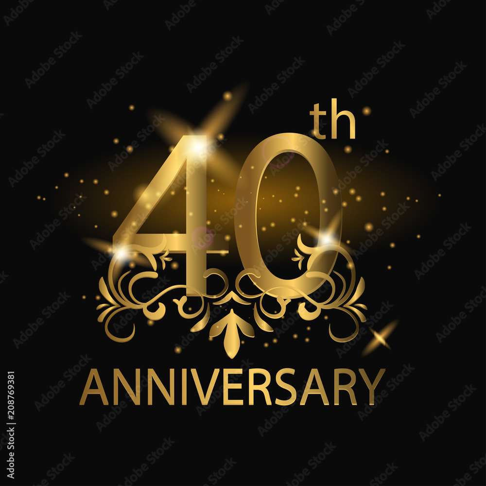 40th Anniversary Logo With Gold Color Stock Vector Adobe Stock 40th-anniversary-logo-with-gold-color-stock-vector-adobe-stock